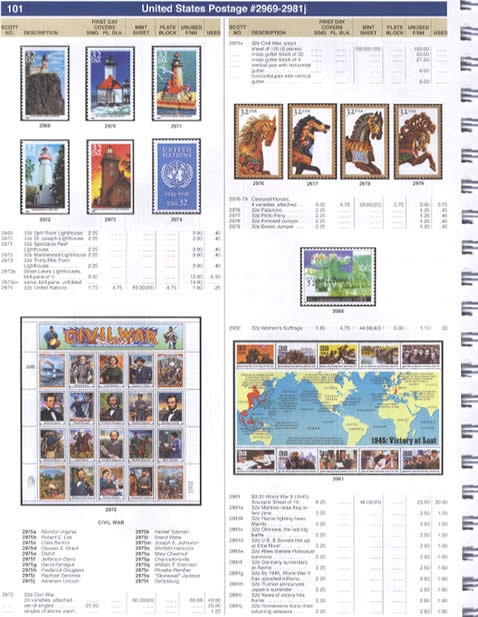 2016 US Postage Stamp Catalog Collector Price ID Guide USPS Postal w ...